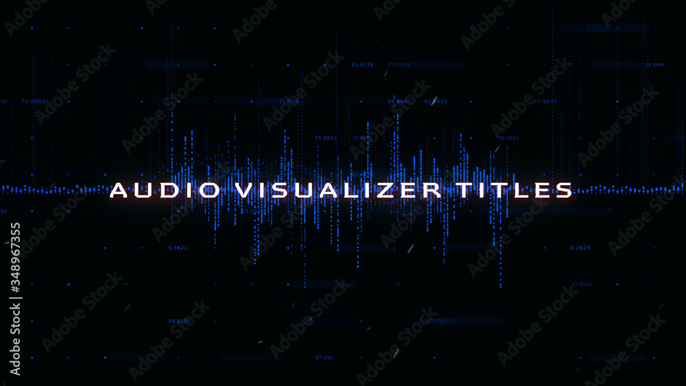 Audio Visualizer Titles Stock Template | Adobe Stock