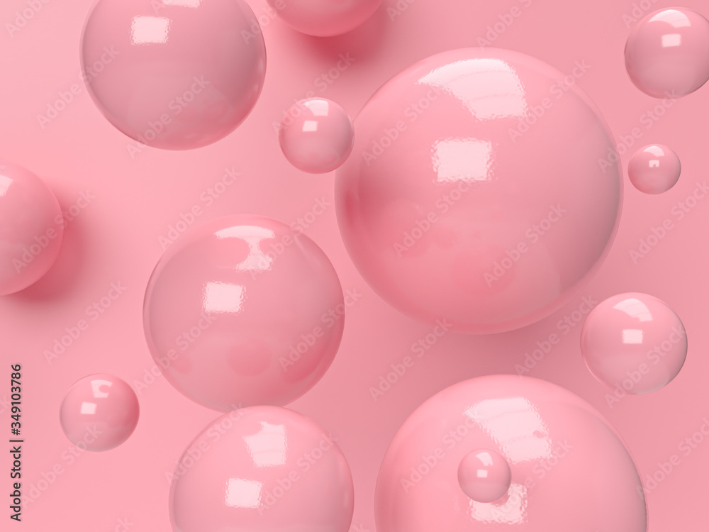 3D abstract render.Pink platform for product display interior podium ...