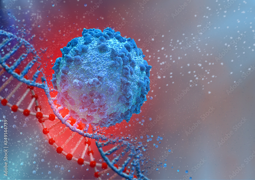 Coronavirus, a parasite harmful to health, harmful to the DNA chain ...