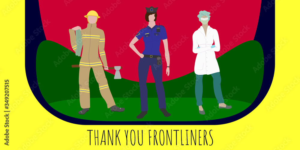 Thank You Frontliners workers who work during coronavirus outbreak ...