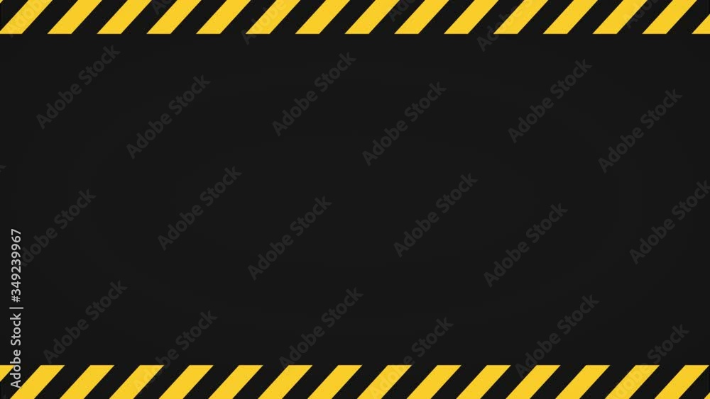 2d motion background danger warning bar Police lines for danger ...