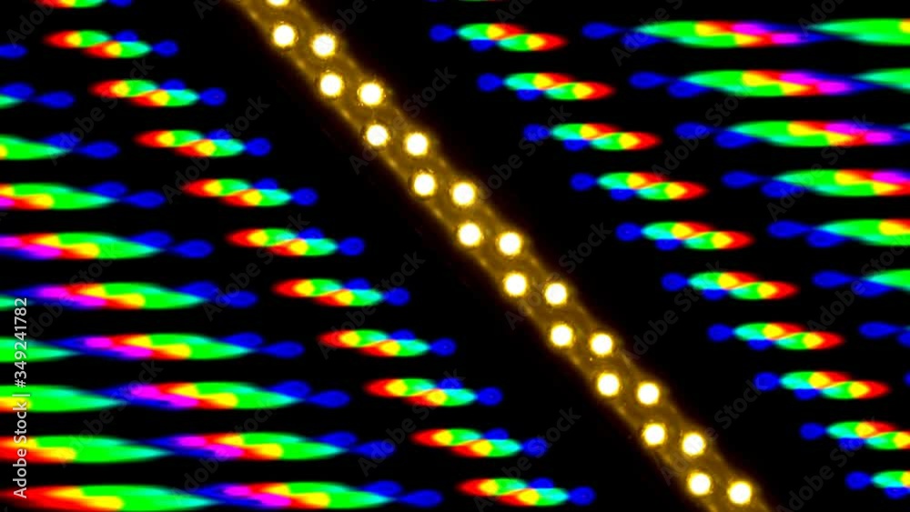 Beautiful bright and multi-color image of light diffraction from a ...