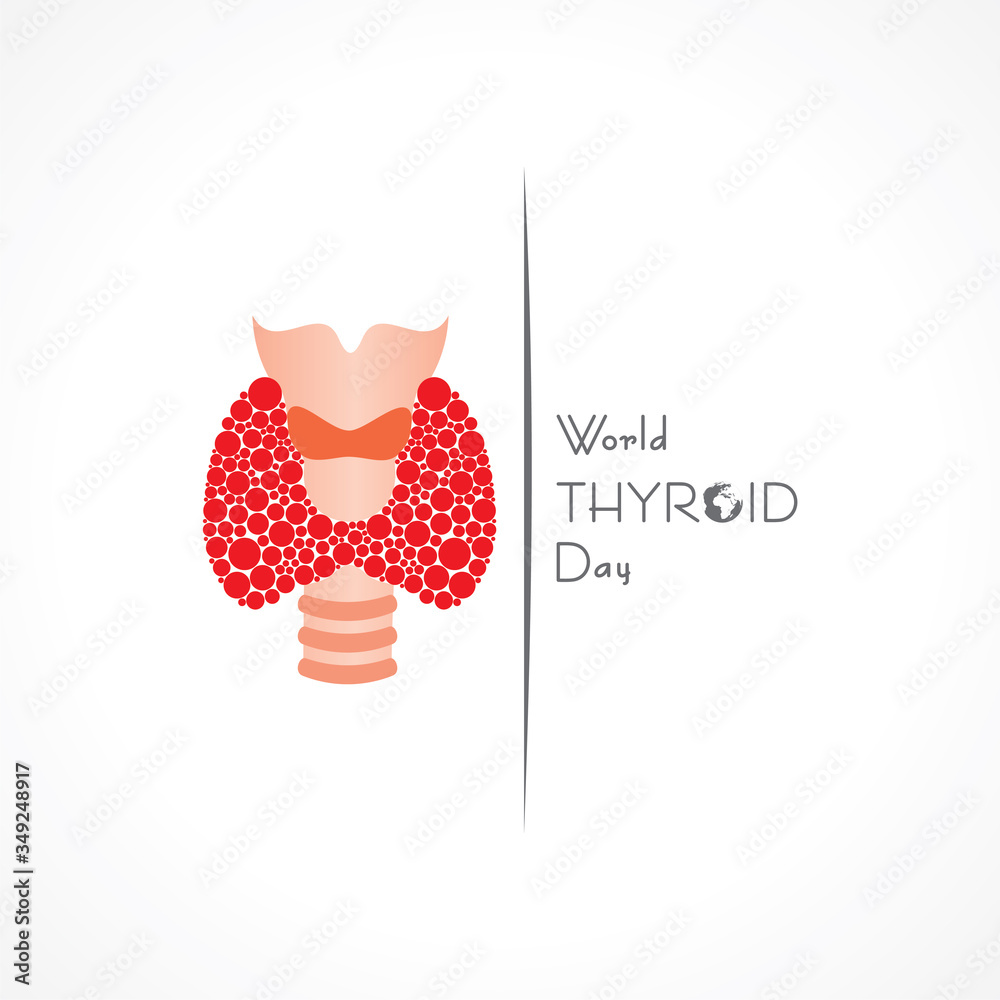 Vector illustration for World Thyroid Day which is held on 25 may Stock ...