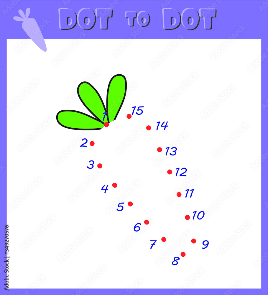 Dot to dot game with numbers, Connect the dots picture puzzle and ...