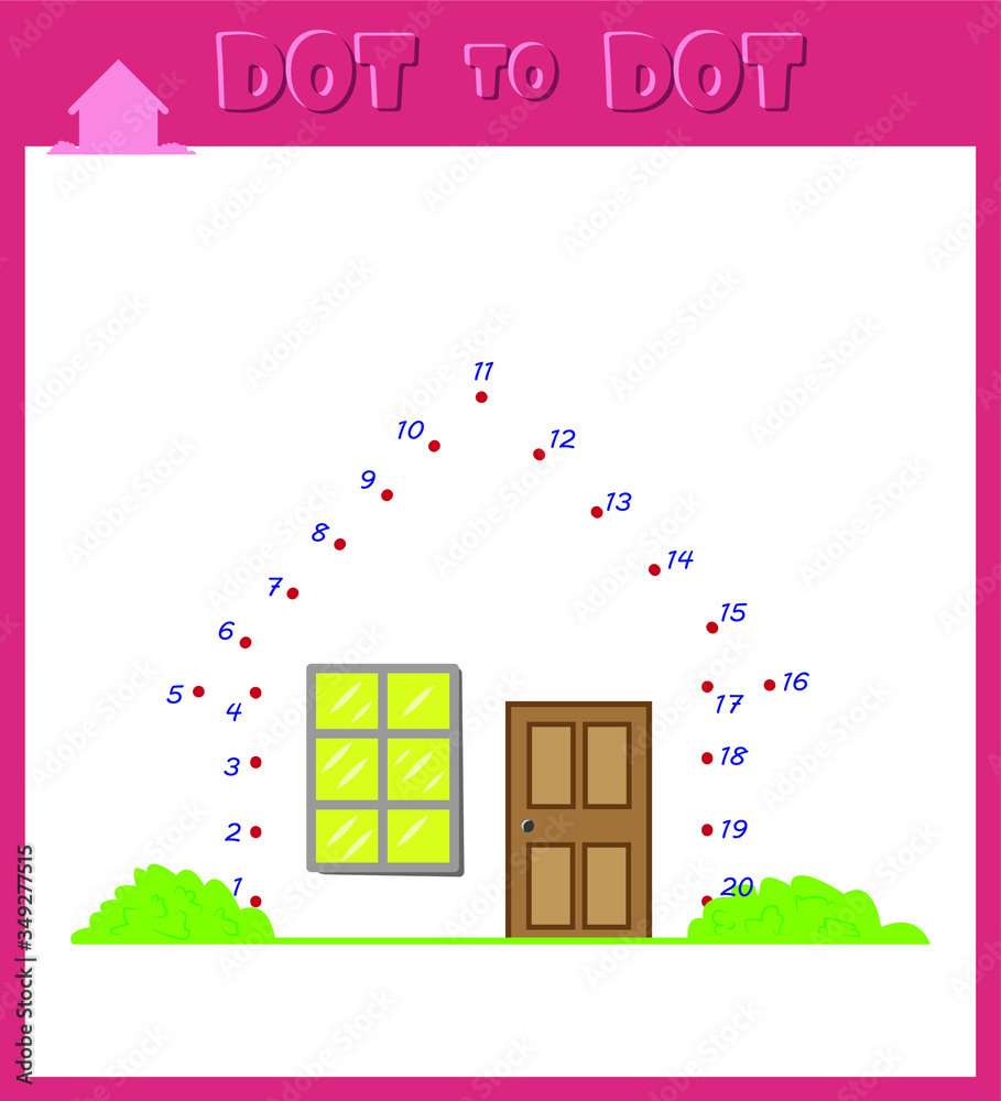 Dot to dot game with numbers, Connect the dots picture puzzle and ...