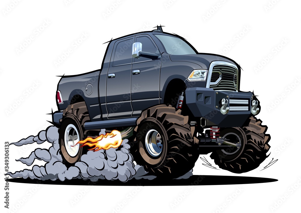 Lifted Dodge Truck Drawings
