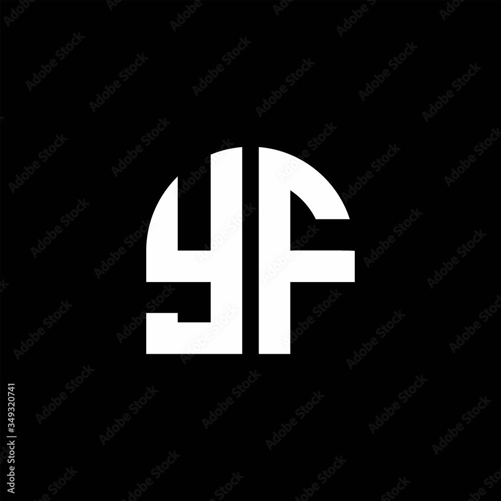 YF monogram logo with curve shape design template Stock Vector | Adobe ...