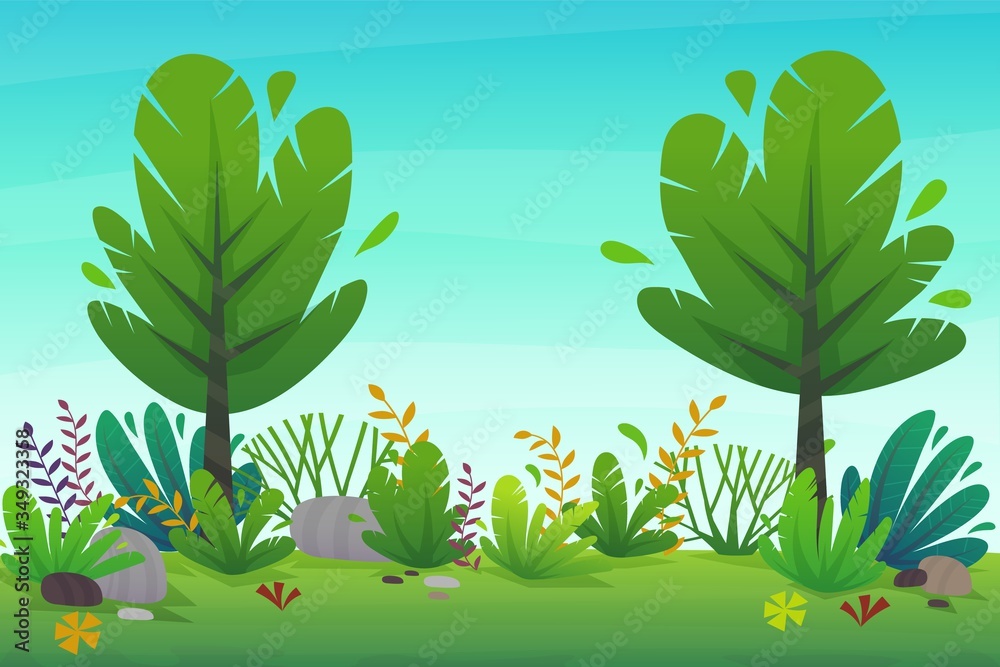 Trees Comic Book Style