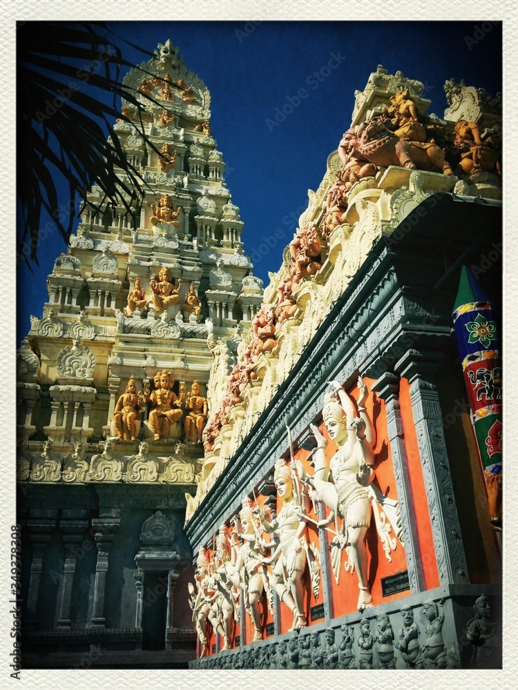 Exterior Of Sri Senpaga Vinayagar Temple Stock Photo | Adobe Stock