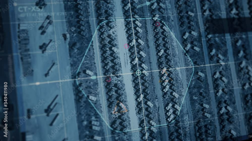 Satellite Spy Camera Detects Secret Military Base With Tanks. War ...