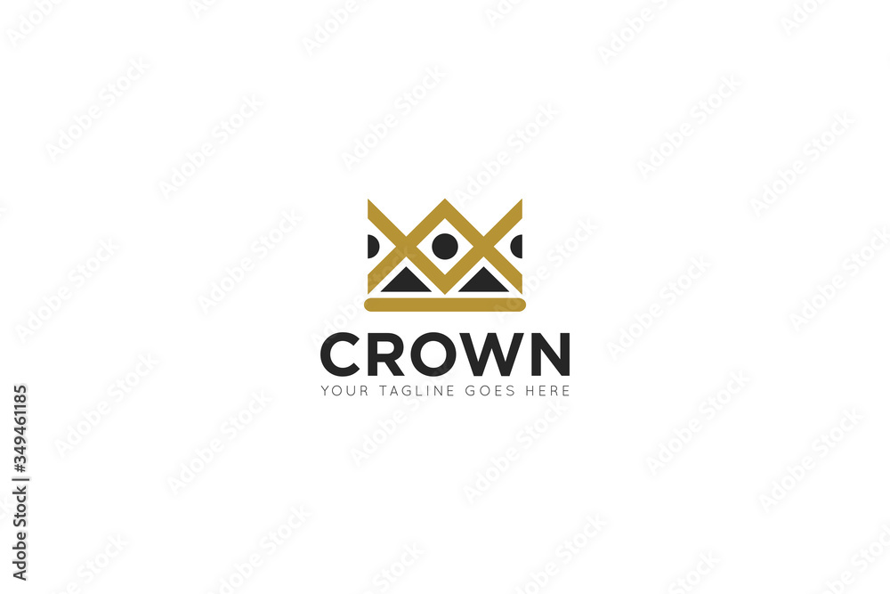 crown logo and royal icon vector illustration design template Stock ...