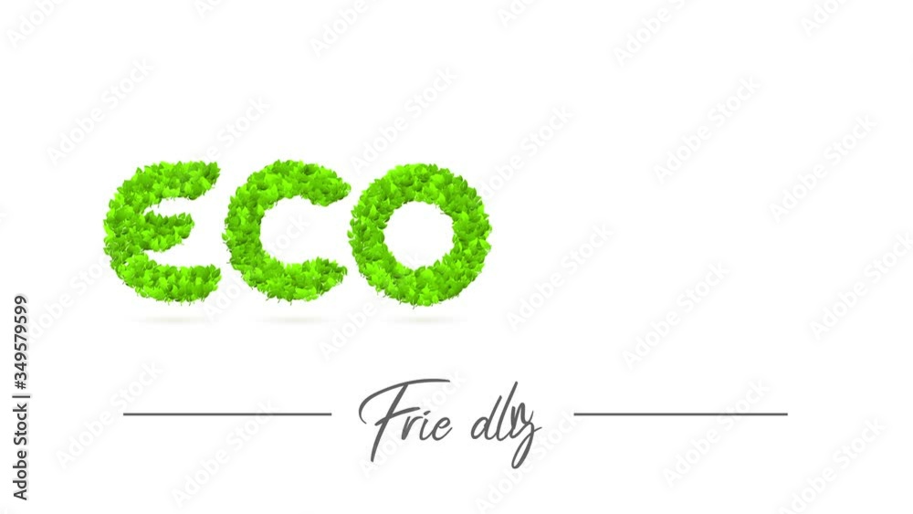 reforestation eco friendly campaign advert with green scenery forming ...