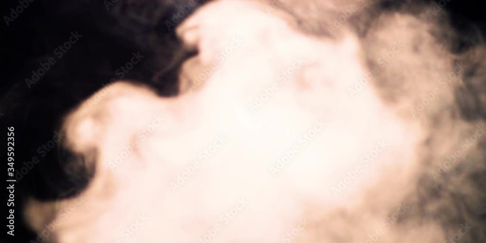 White Steam Ascends Over the Pan. White Steam rises from a large pot ...