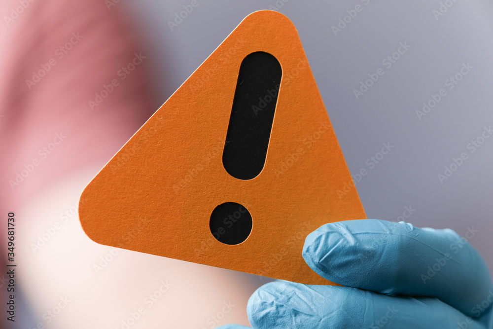 warning stop sign attention symbol Stock Photo | Adobe Stock