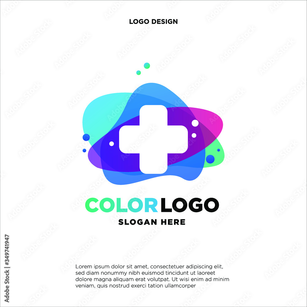 Colorful Health logo vector, Business logo designs template, design ...