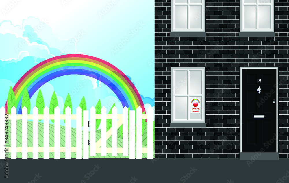 The rainbow has become a symbol of support for people wanting to show ...