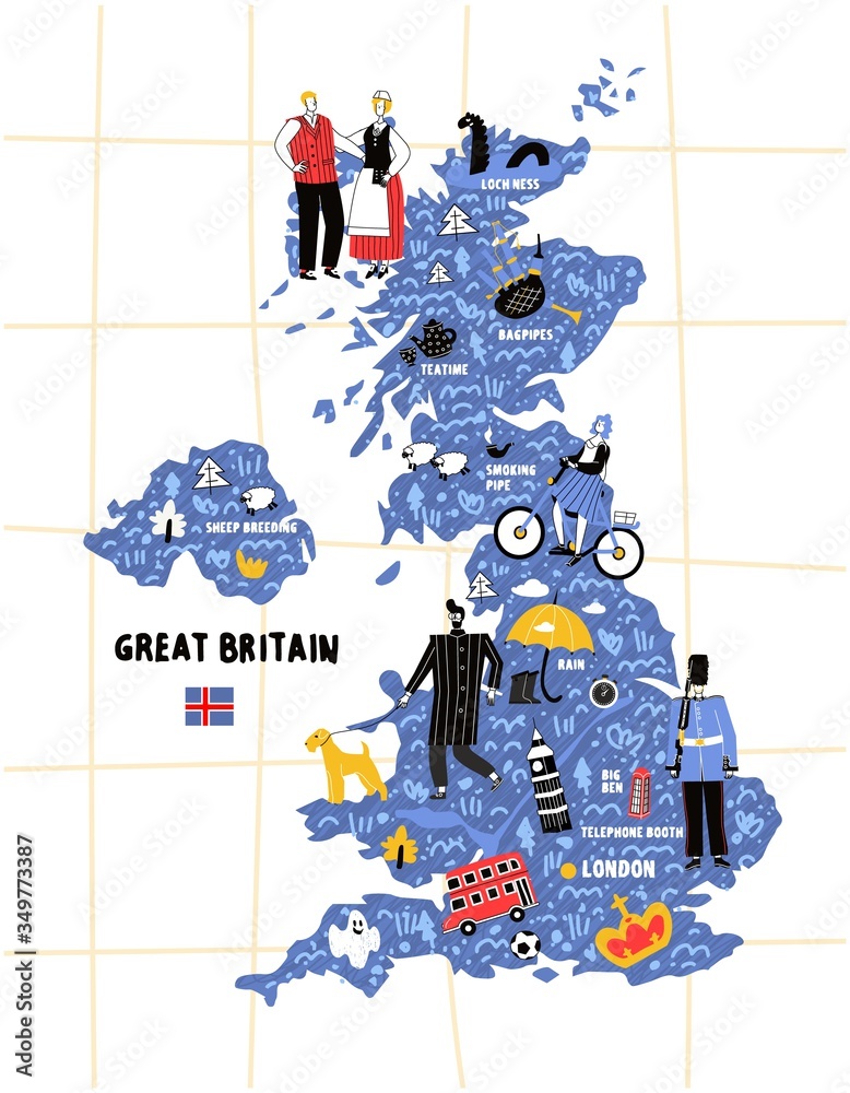 England Map Clipart