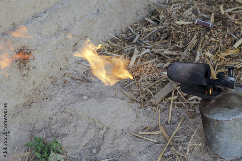 Foto de Flame of fire, blowtorch, fire, Flame of a fire from a ...