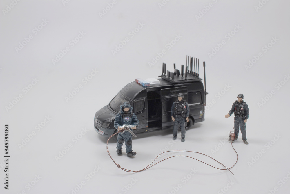 a scale of figure Explosive Ordnance Disposal Bureau Stock Photo ...