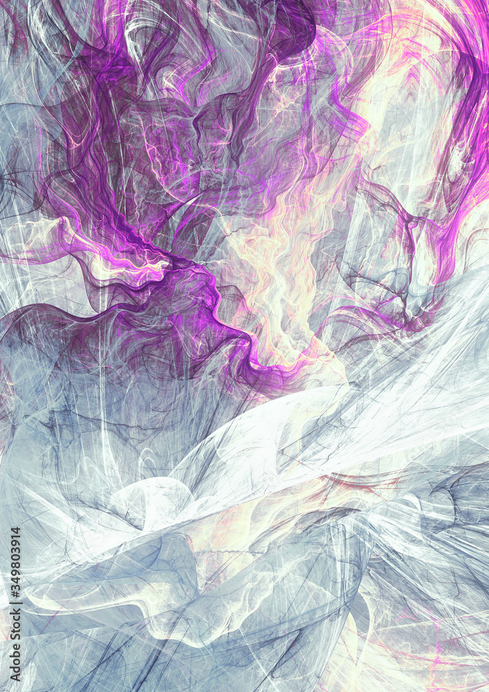 Cold blue winter pattern with lighting effect. Abstract futuristi soft ...