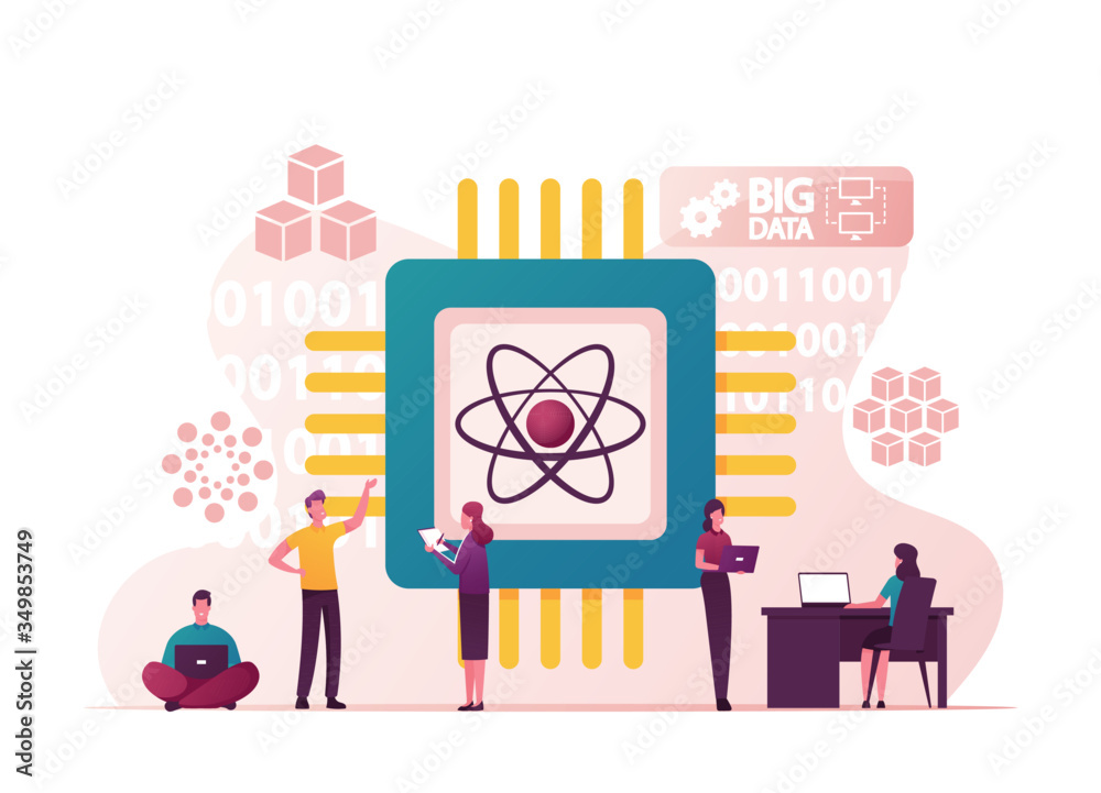 Vetor de Optical Technology, Photonics Research, Quantum Computing ...