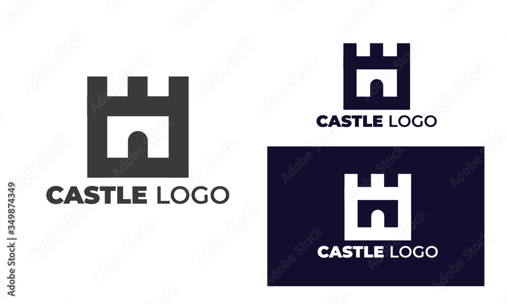 Castle logo with Modern style for Real Estate Logo, Construction ...