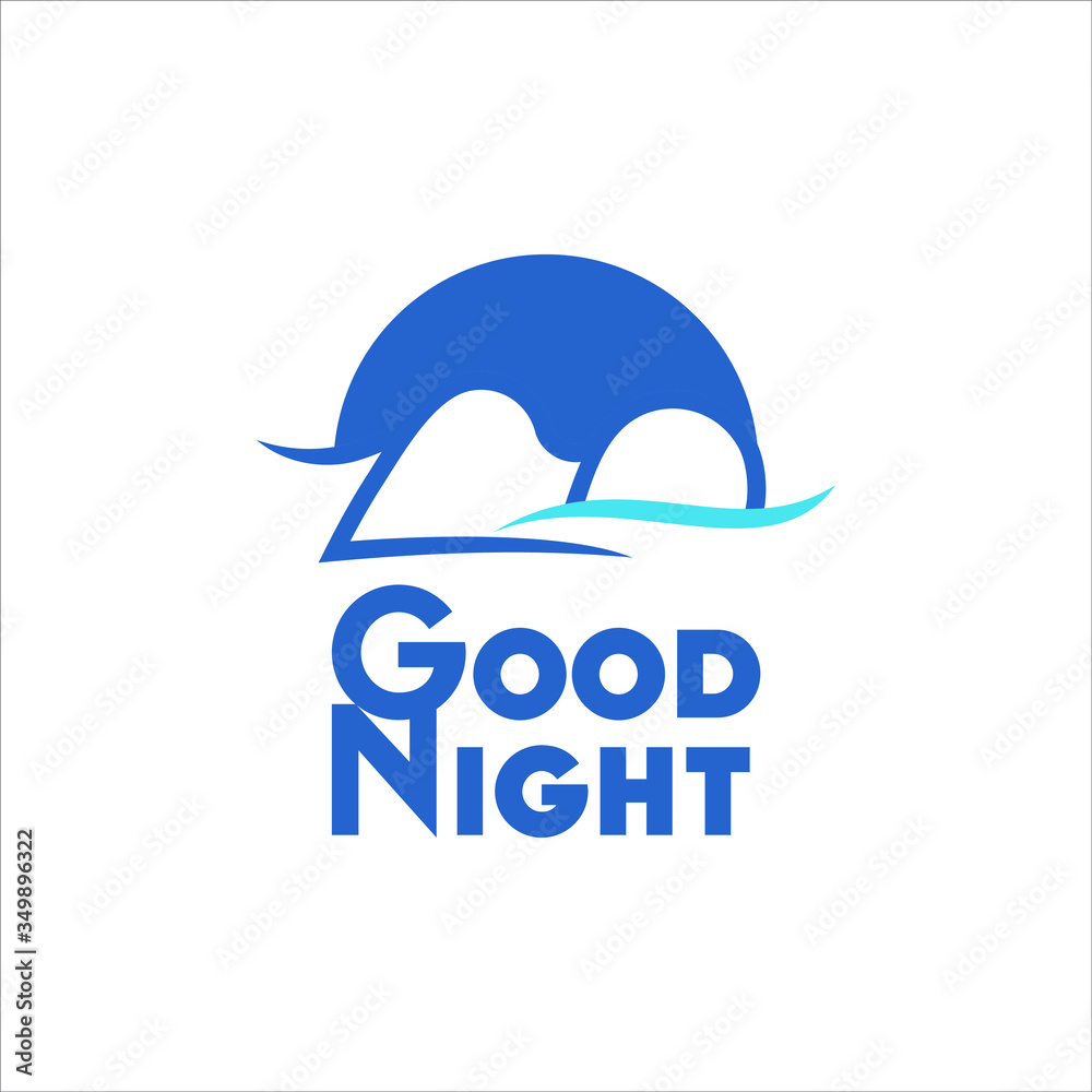 modern abstract sleep logo human vector relax and rest illustration ...
