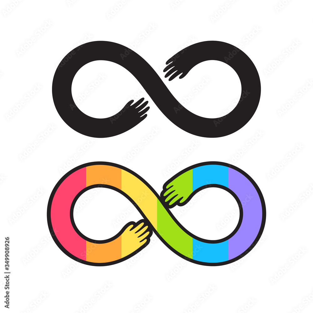 Autism infinity symbol Stock Vector | Adobe Stock