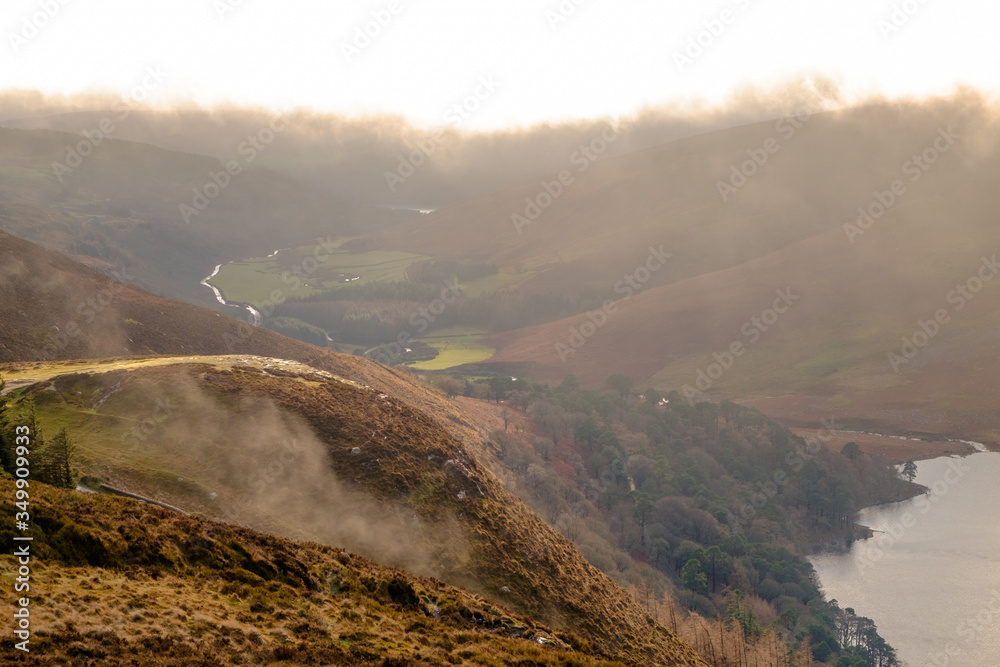 The road of Sally Gap in the Wicklow Mountains National Park offers ...