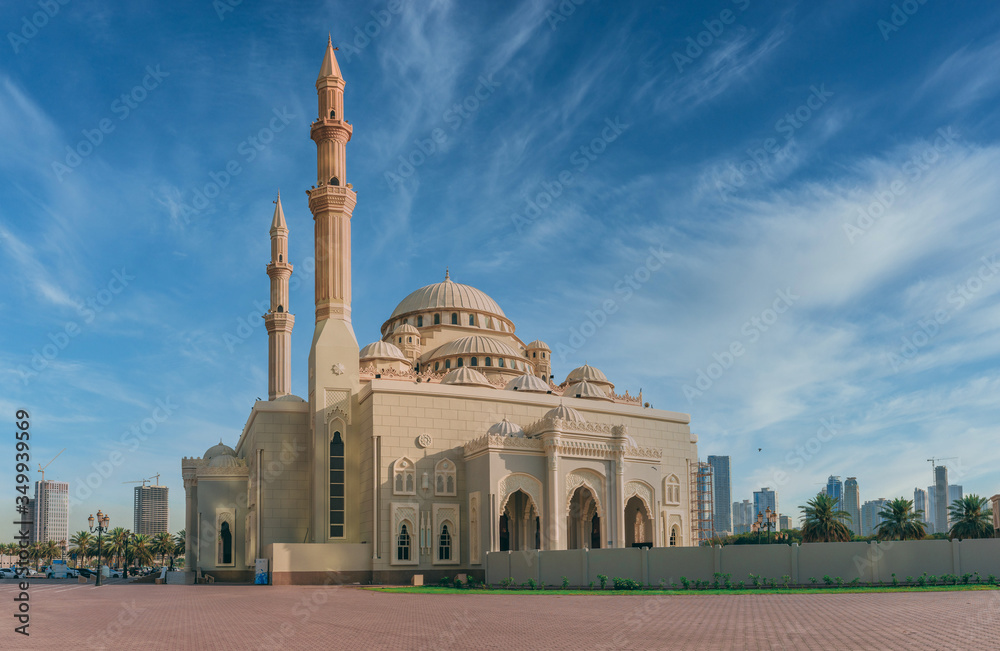 Mosque in Sharjah UAE Stock Photo | Adobe Stock