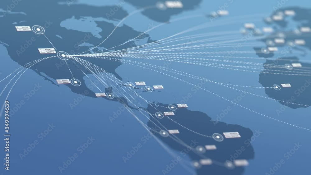 World map with connections. Flat 2D vector graphs and charts with data ...