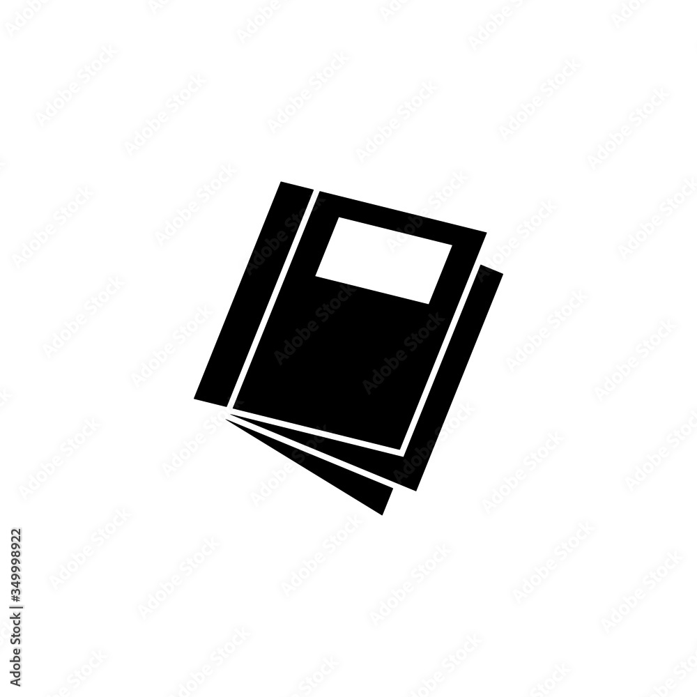 Catalogue vector icon, catalogue icon symbol sign in black flat shape ...