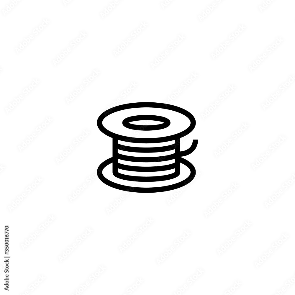 Copper vector icon, copper icon symbol sign in outline, lineart style ...