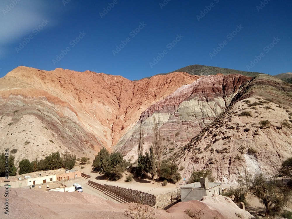 Purmamarca Cerro de los 7 colores Stock Photo | Adobe Stock