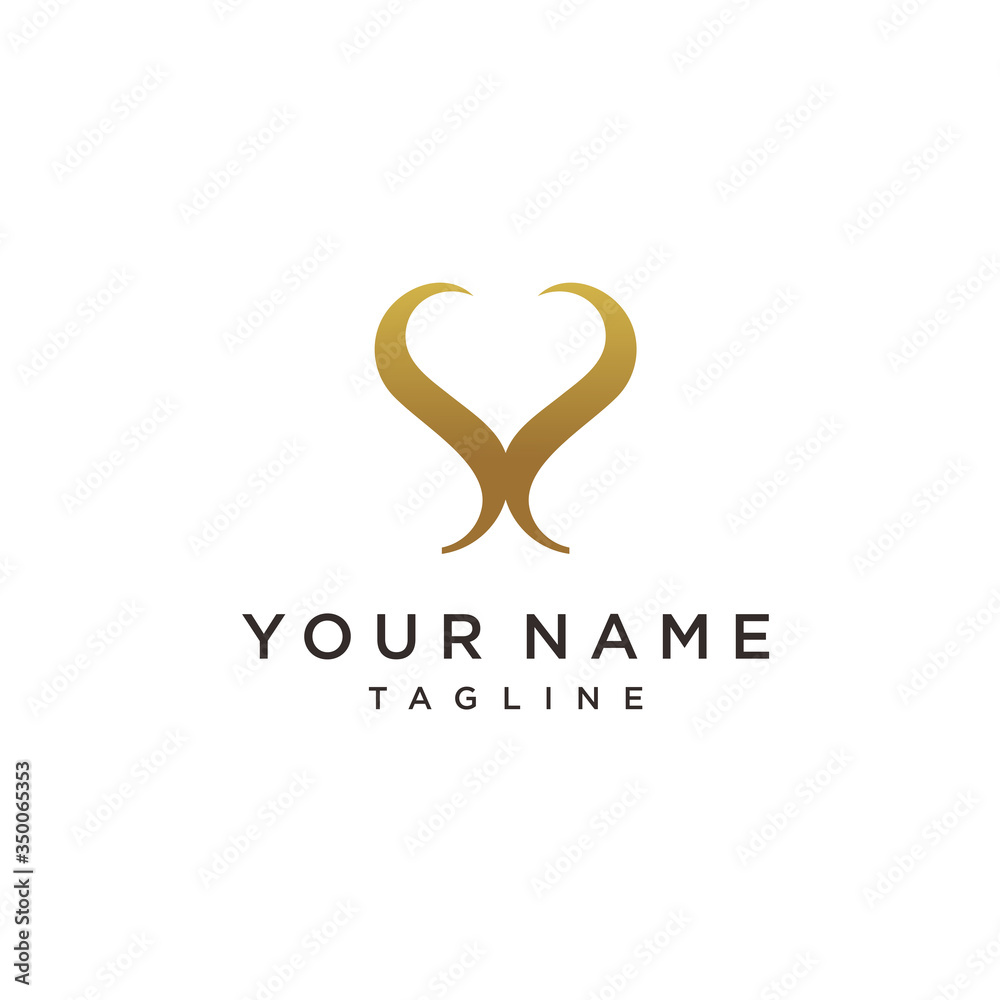 Letter SS with Love Heart Symbol Beauty Logo. S fashion logo design ...