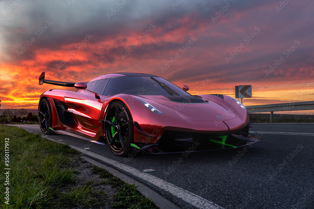 Koenigsegg Jesko, hyper car from Sweden, artistic vision, 3d ...