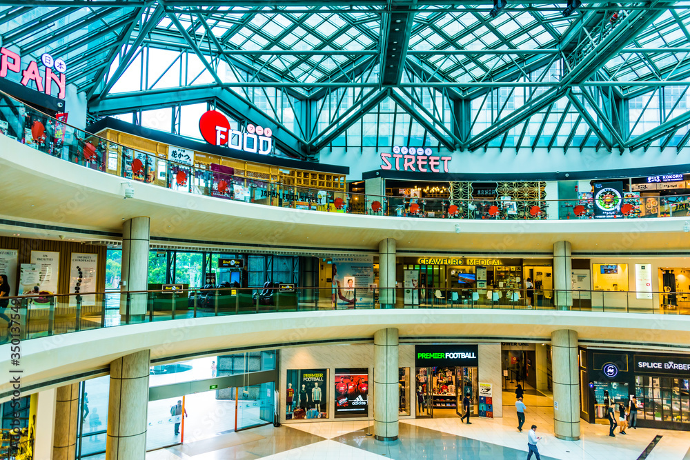 Interior of Suntec City Mall in Singapore Stock Photo | Adobe Stock