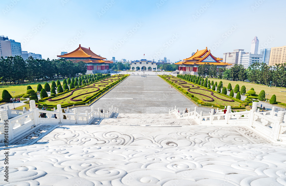 The main gate of National Chiang Kai-shek (CKS) Memorial Hall, the ...