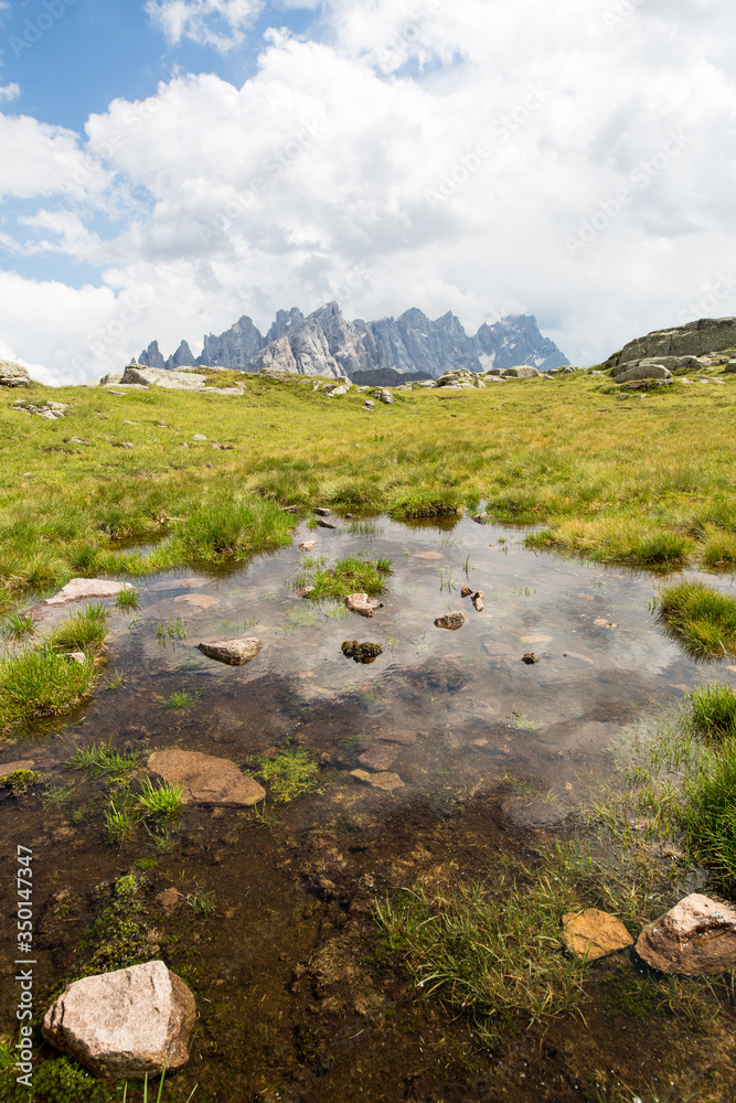 Nature of Predazzo mountains in Italy Stock Photo | Adobe Stock