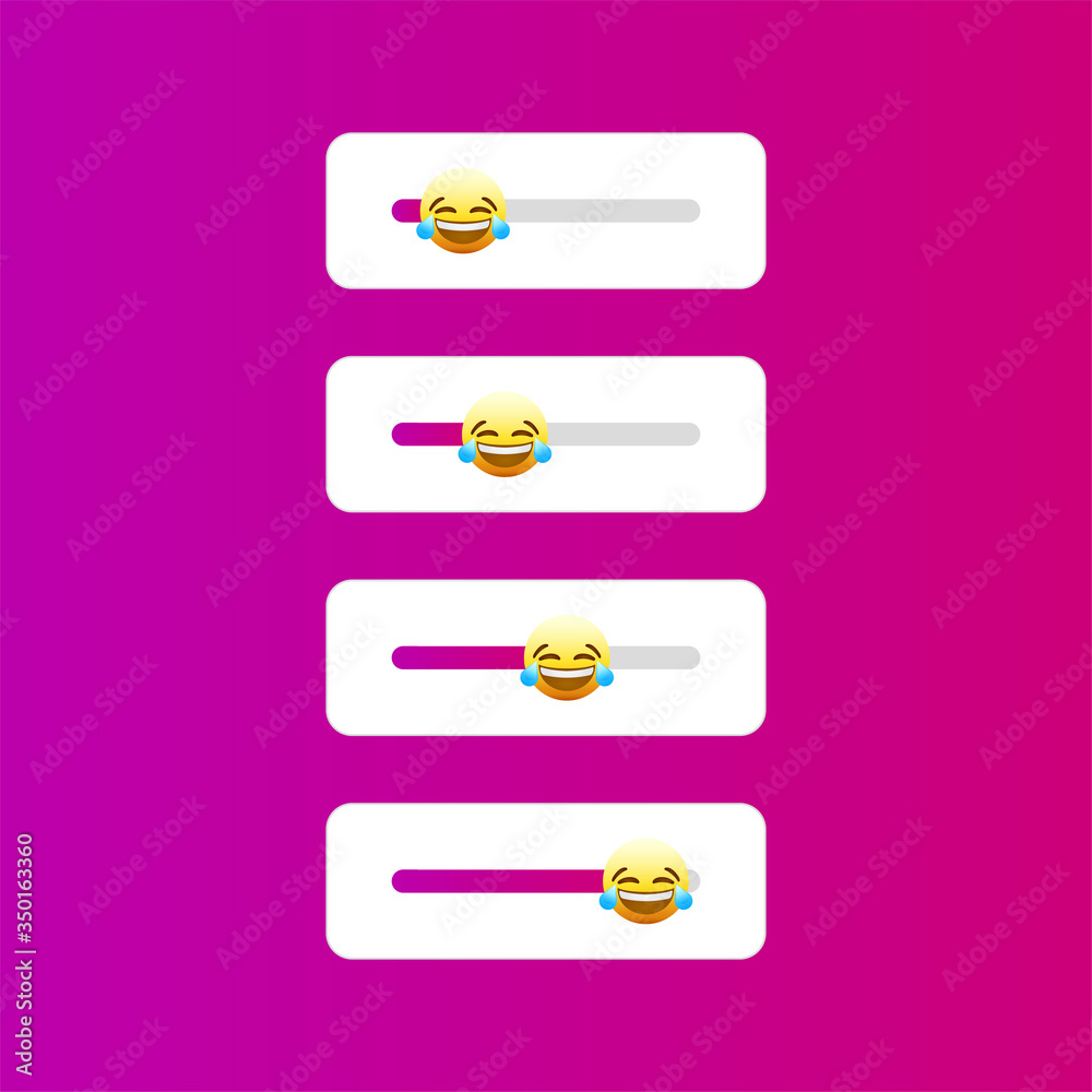 Face with tears emoji isolated on white background. Laughing emoji ...