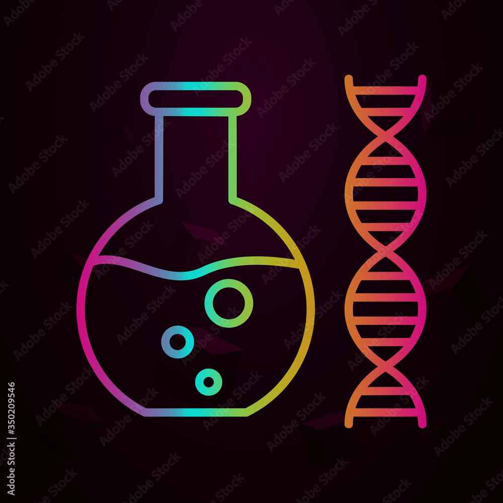 DNA nolan icon Simple thin line, outline vector of Future business ...