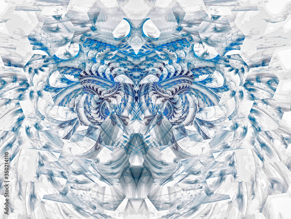 Eagle. Quasi pencil drawing. Computer Generated Art. 3D rendering ...