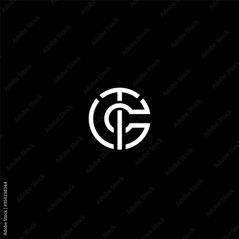 Tc monogram Stock Vector, Tc monogram Illustration , TC initial letters ...