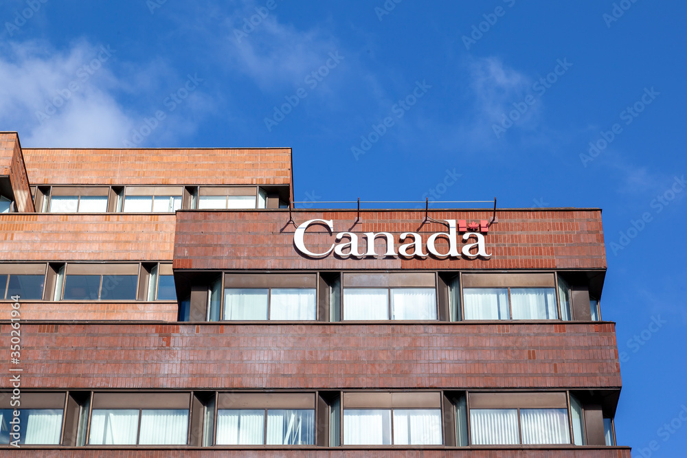 Toronto, Canada - May 16, 2020: The Government of Canada Building, also ...