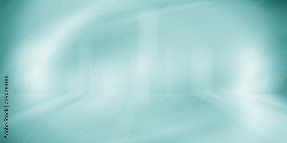 perspective floor backdrop blue room studio with light blue gradient ...
