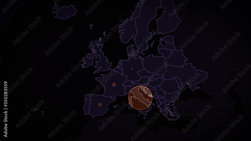 Covid-19 Coronavirus real data day by day cases and deaths until April 2020 - Europe Map of the ...