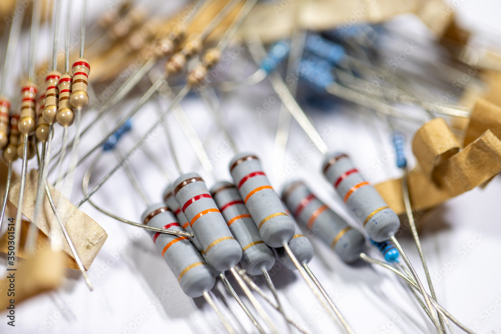 Electronic circuit Resistor, used for wallpaper, used as illustrated ...