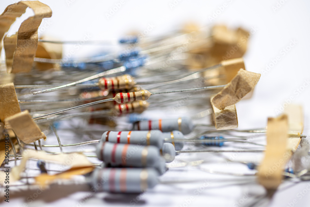 Electronic circuit Resistor, used for wallpaper, used as illustrated ...