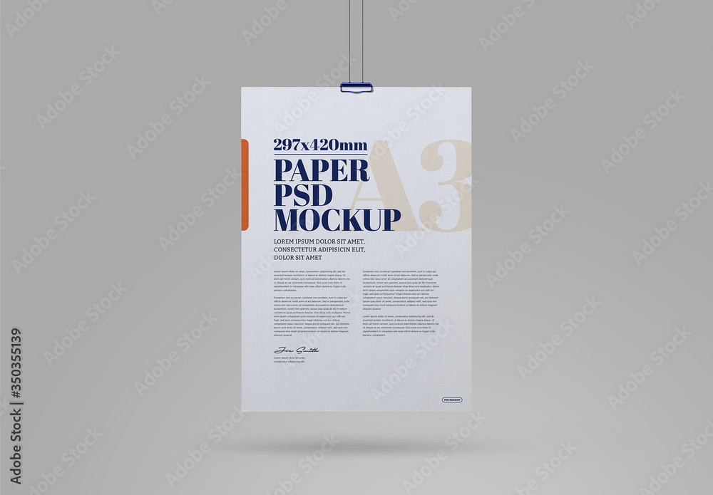 Hanging Poster/Flyer Mockup Stock Template | Adobe Stock