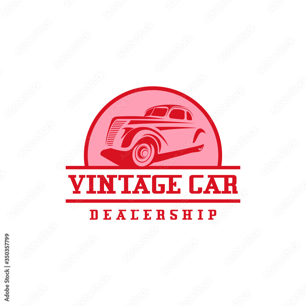 Classic/vintage car vector design inspiration. Auto car logo design ...